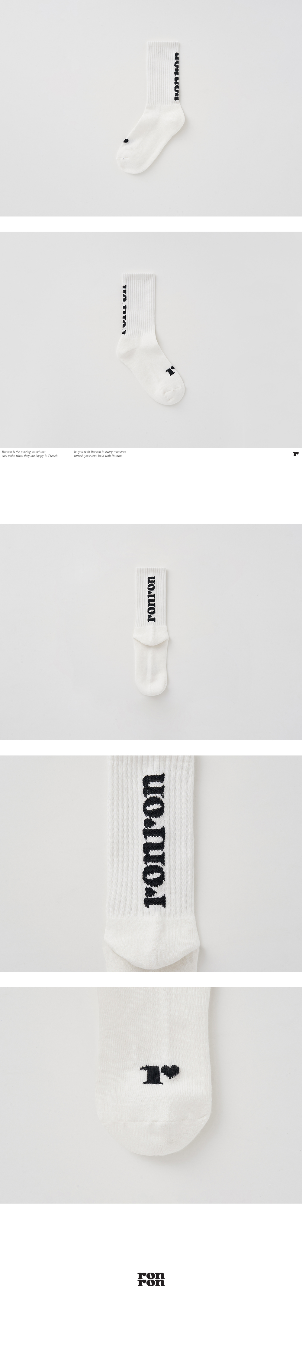 LOGO SOCKS WHITE - 감도 깊은 취향 셀렉트샵 29CM